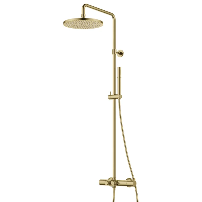 Flova | Moonlight GoClick Shower Kit Brass | BRB-MLTEXGO2-V