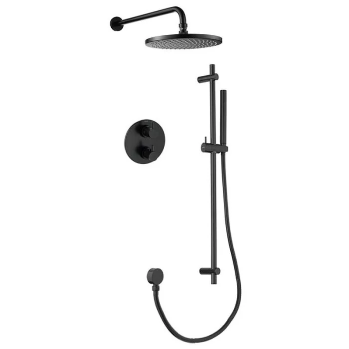 Flova Levo Fixed Head Sliderail Kit Black Mb-Lvt2Wpk2-Ro-U