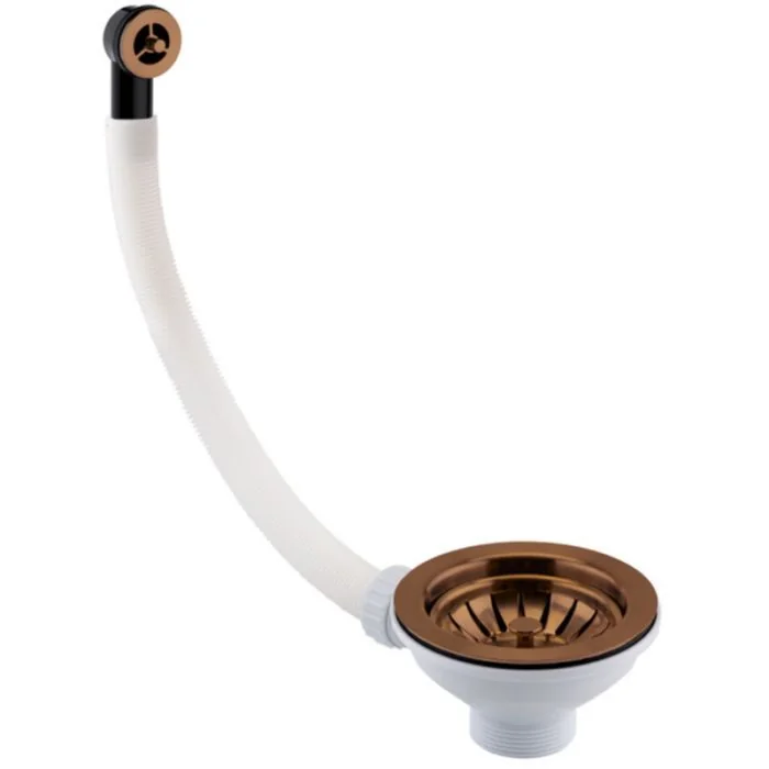 JTP | Strainer Waste Round Overflow Rose Gold | BSR201RG