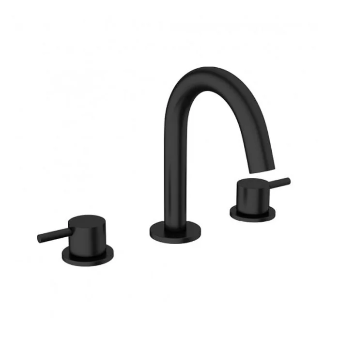 Crosswater Mike Pro 3 Hole Basin Mixer Matt Black
